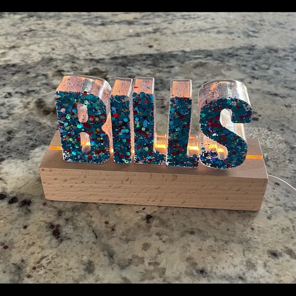 Hand Crafted | Other | Resin Custom Sign Wlight Up Wood Display | Poshmark